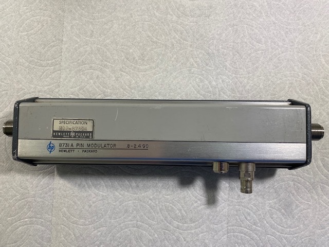 HP 8731A Pin Modulator (0.8-2.4GHz) - Panatron Inc.
